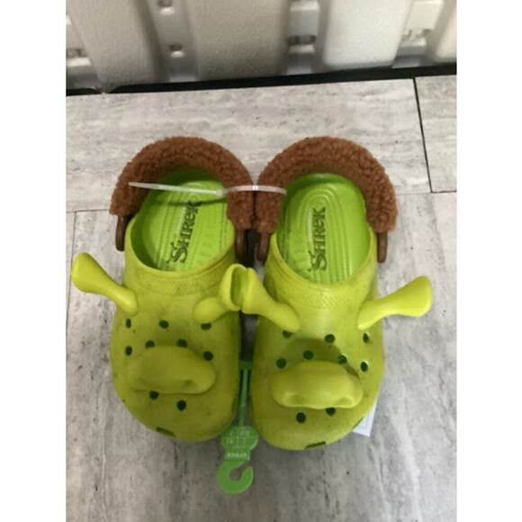 CROCS | Shoes | Crocs Classic Clog Dreamworks Shrek Shoe Lime Green ...